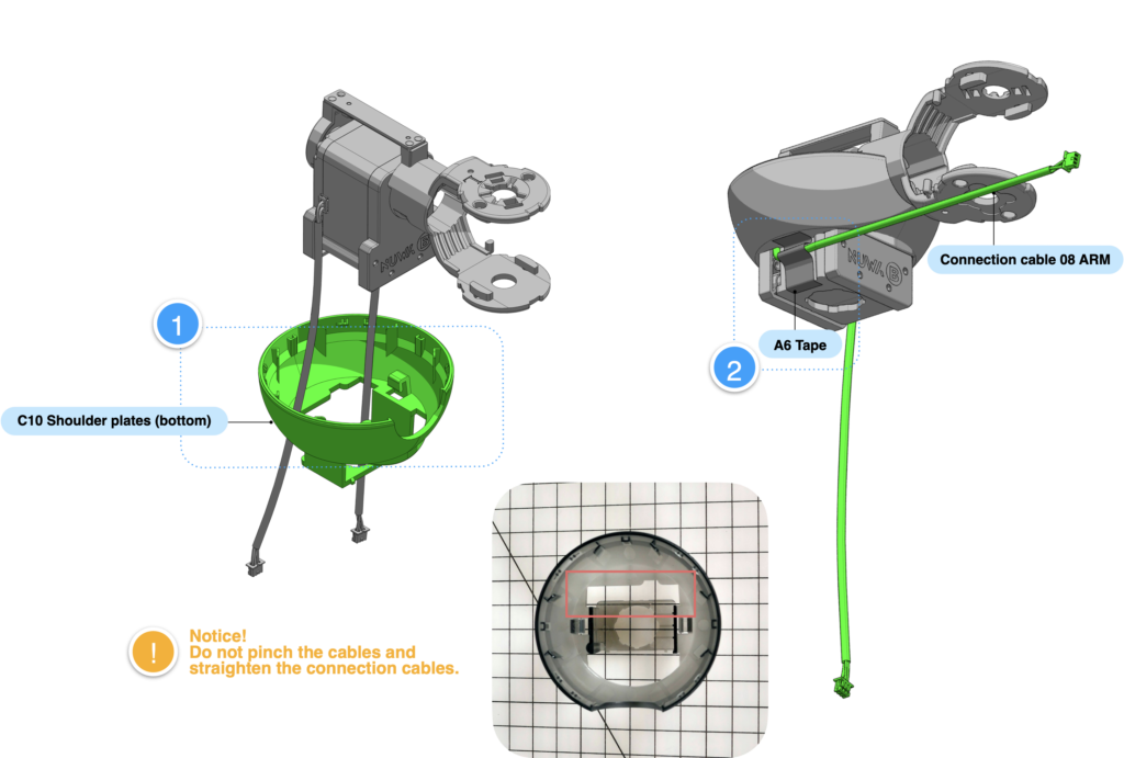 5. Build Assembly｜Left arm – NUWA Support
