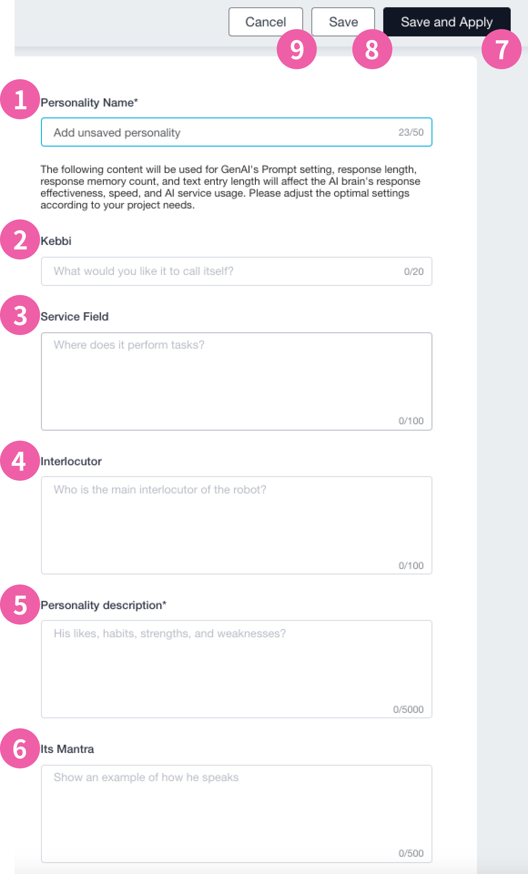 Creating a GenAI Conversation – NUWA Support